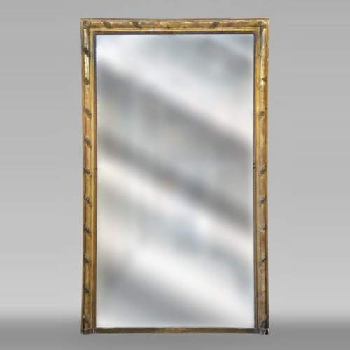 Trumeau en bois sculpté de style Régence - Glaces, miroirs et trumeaux