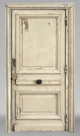 Porte ancienne simple en chêne avec châssis - Portes