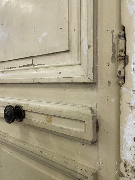 Porte ancienne simple en chêne avec châssis - Portes
